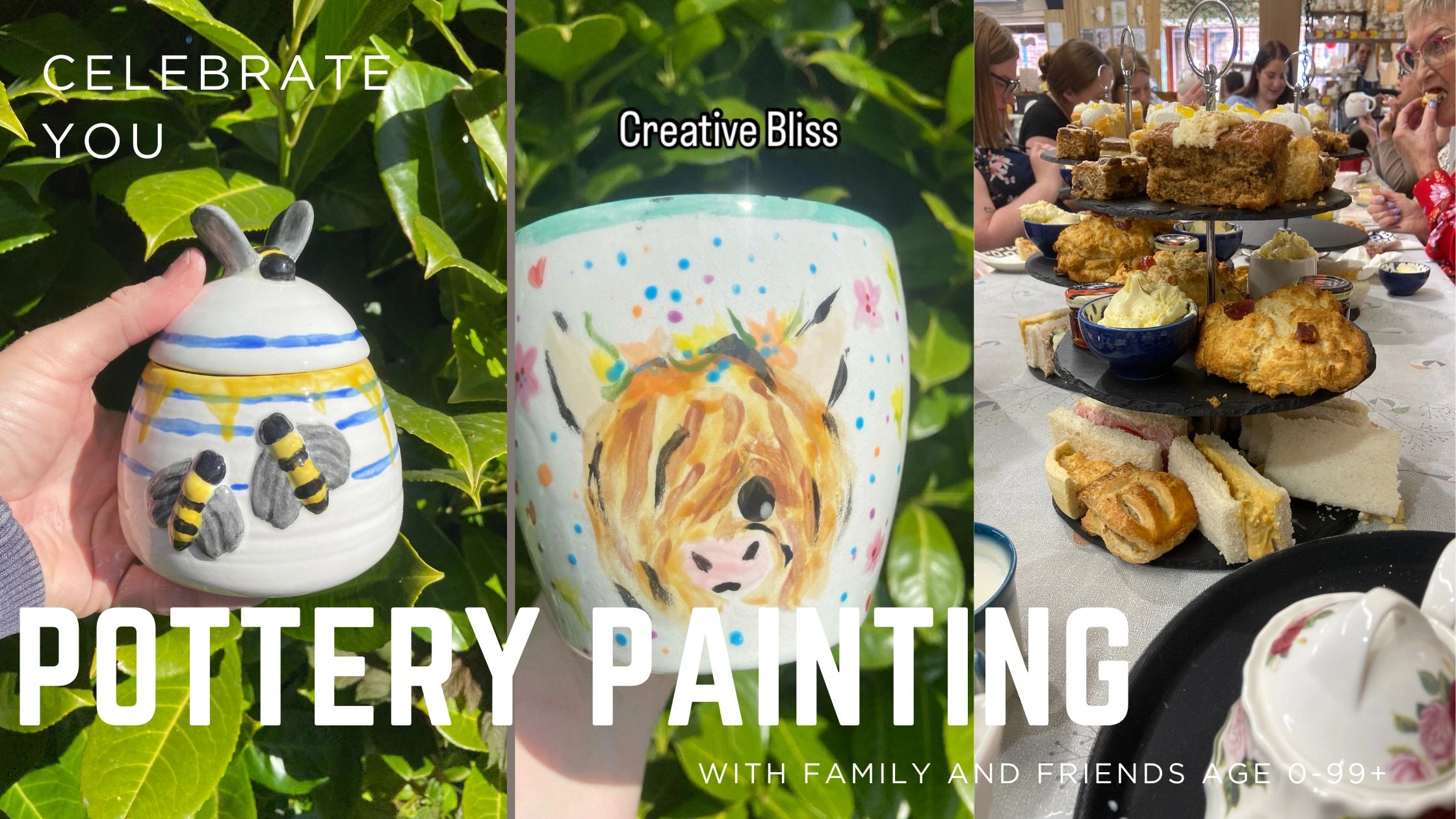 Pottery Paint Experience | Creative Abundance Studio featuring The Potteries